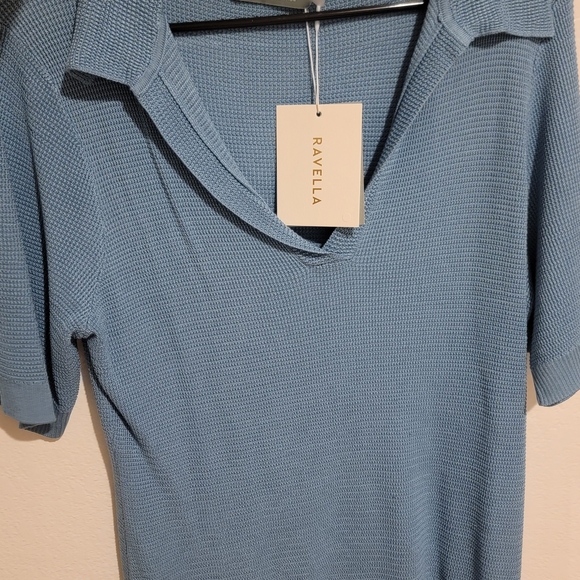 ravel | Skirts | Ravella Blue Knit Top | Poshmark